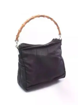 Gucci 20th Century Canvas Bamboo Satchel