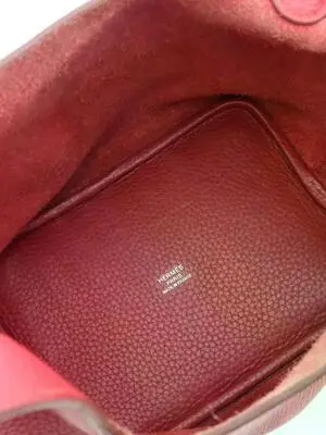 Hermès 2015 Clemence Picotin Lock 18 Handbag - Red