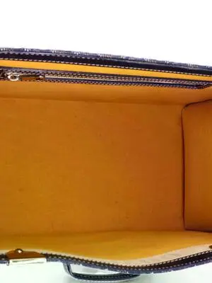 Goyard Saigon Top Handle Bag Coated Canvas With Leather Mm Satchel