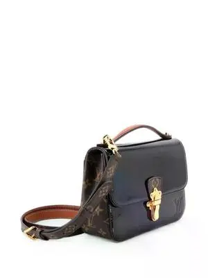 LOUIS VUITTON Cherrywood Vernis Monogram Canvas Bb Shoulder Bag - Black