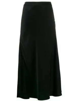 ELLERY Slit Draped Skirt - Black