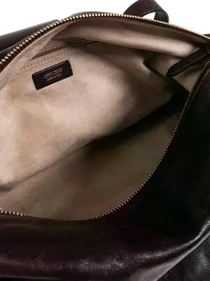 JIMMY CHOO Medium Bar Leather Duffle Bag