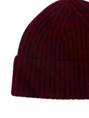 LISA YANG Martigny Ribbed-knit Beanie Hat - Red