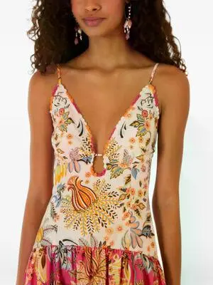 Farm Rio Ligia Floral-print Maxi Dress