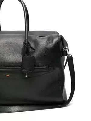 Santoni Grained-leather Holdalls Bag