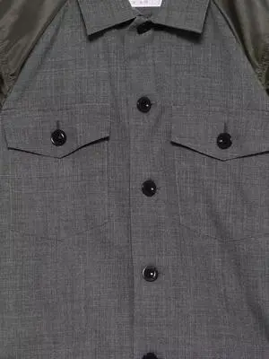 Sacai Panelled Bomber-sleeve Jacket