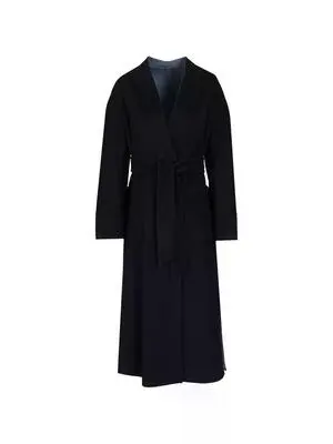 Max Mara Reversible Wool Coat - Blue