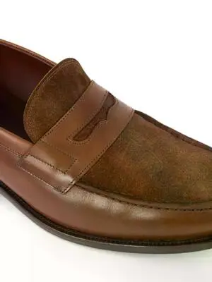 Etro Leather Loafers With Paisley Detail