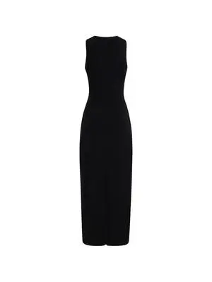 CAYET Nelly Scoop-neck Ribbed Maxi Dress