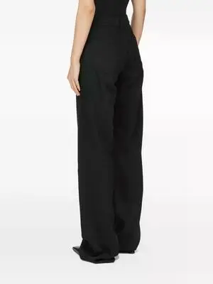 Rick Owens Pressed-crease Wide-leg Wool Trousers