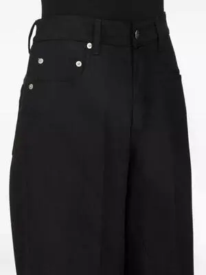 Rick Owens Pressed-crease Wide-leg Wool Trousers