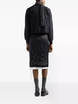 Prada Reversible Jersey Zipper Jacket With Hood