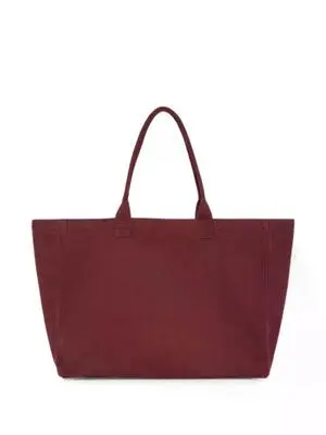 ANINE BING Leo Canvas Tote Collegiate Fig