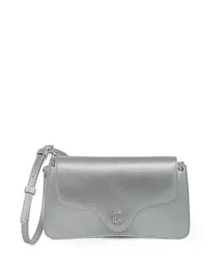COCCINELLE Logo-plaque Shoulder Bag - Silver