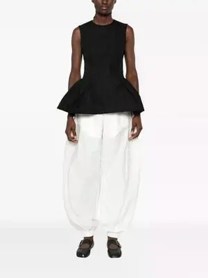 Cecilie Bahnsen Cloqué Effect Peplum Top
