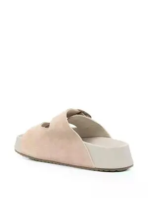 SERGIO MORETTI FIRENZE Buckle-fastening Suede Sandals