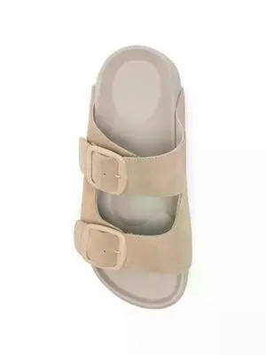 SERGIO MORETTI FIRENZE Buckle-fastening Suede Sandals