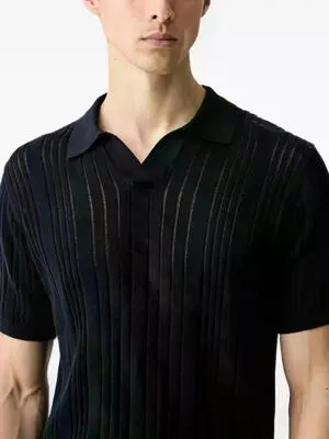 Karl Lagerfeld Ribbed-knit Short-sleeve T-shirt