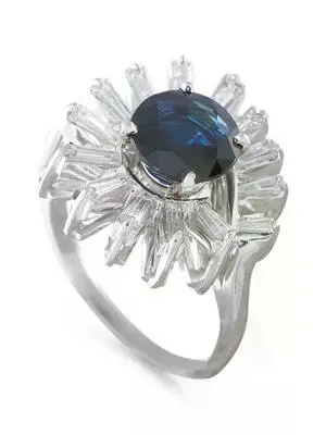 LB EXCLUSIVE Sapphire And Diamond Ring - Silver