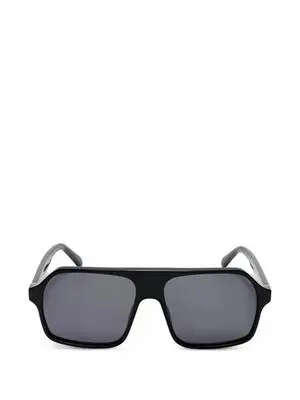 Palm Angels Camino Geometric-frame Sunglasses - Black