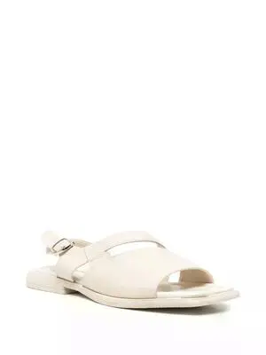 SERGIO MORETTI FIRENZE Buckle-fastening Leather Sandals - Neutrals