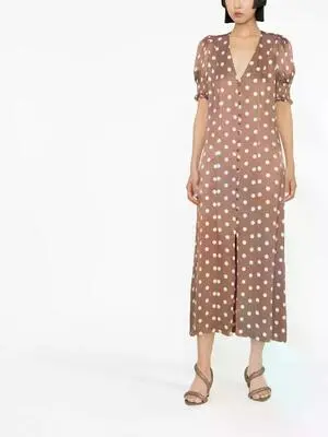 Sleeper Bella Polka-dot Dress - Brown