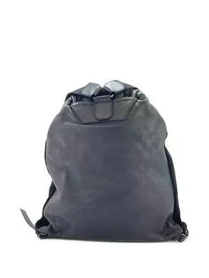 Balenciaga Suede Leather Backpack - Black