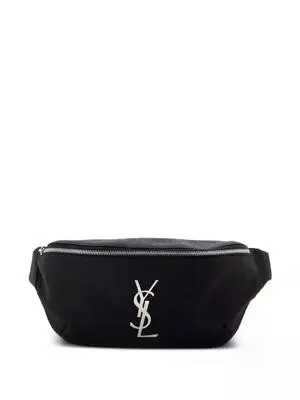 Saint Laurent Classic Monogram Canvas Belt Bag - Black