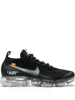 Nike X Off White The 10: Nike Vapormax Flyknit Sneakers - Black