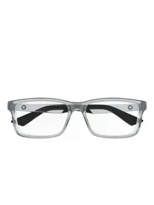 MONT BLANC EYEWEAR Rectangle Glasses - Grey