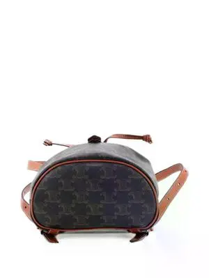 Celine Folco Triomphe Coated Canvas Mini Backpack