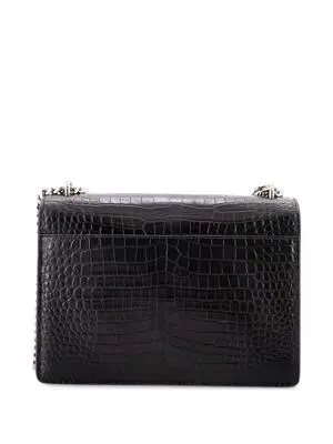 Saint Laurent Sunset Crocodile Embossed Leather Medium Crossbody Bag