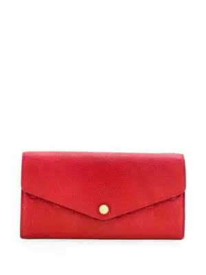 LOUIS VUITTON Sarah Wallet Nm Monogram Empreinte Leather Small Wallets - Red