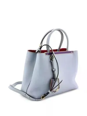 Fendi 2jours Bag Leather Petite Satchel - Blue