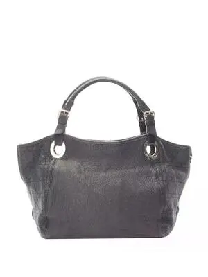 Dior 2000-2026 Leather Cannage Tote Bag - Black
