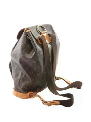 LOUIS VUITTON 1997 Monogram Montsouris Gm Backpack - Brown