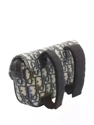 Dior Oblique Canvas Saddle Arm Pouch Clutch Bag