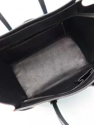 Celine Leather Luggage Tote Bag - Blue