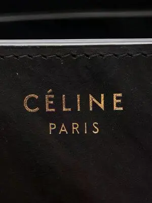 Celine Leather Luggage Tote Bag - Blue