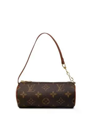 LOUIS VUITTON 1990-2010 Monogram Papillon Pochette Handbag - Brown