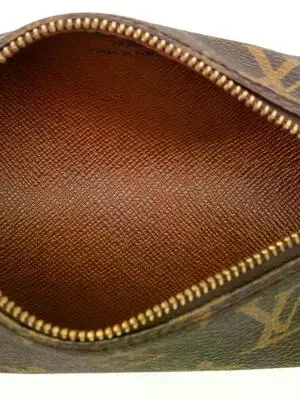 LOUIS VUITTON 1990-2010 Monogram Papillon Pochette Handbag - Brown