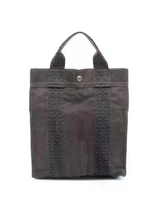 Hermès 1990-2010 Canvas Herline Pm Backpack - Grey
