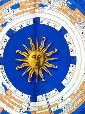 Hermès 2024 Astrologie Forever Silk Scarf 90 Scarves - Blue