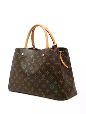 LOUIS VUITTON 2016 Monogram Montaigne Mm Satchel - Brown