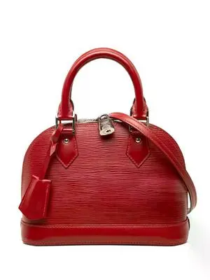LOUIS VUITTON 2013 Epi Alma Bb Satchel - Red