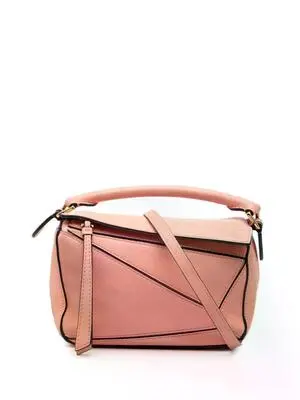 Loewe 2021 Mini Calfskin Puzzle Satchel - Pink