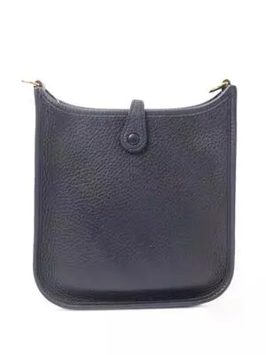 Hermès Tpm Evelyne Calfskin Shoulder Bag - Black
