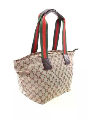 Gucci 2000-2015 Gg Canvas Web Tote Bag - Neutrals