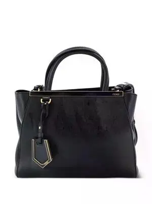 Fendi 2jours Bag Leather Petite Satchel - Black