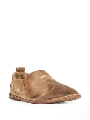 Marsèll Strasacco Hazelnut Calf Suede Slip-on Shoes - Brown